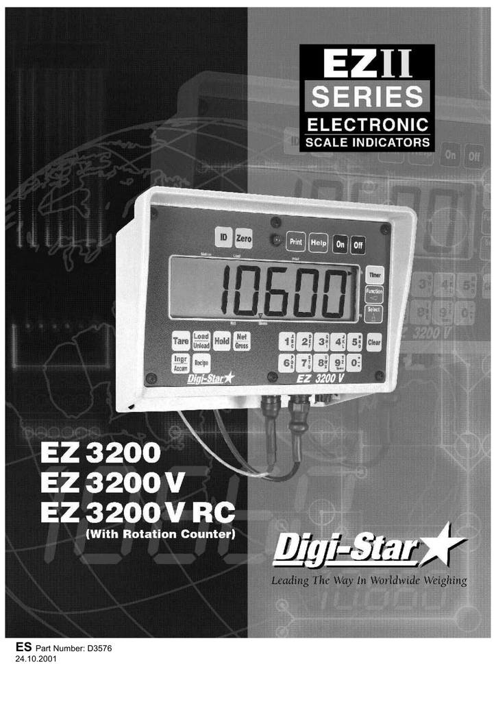 EZ 3200/V Manual (Spanish) - D3576 - Digi-Star