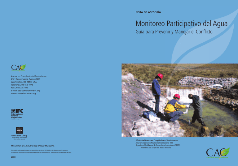 Monitoreo Participativo del Agua