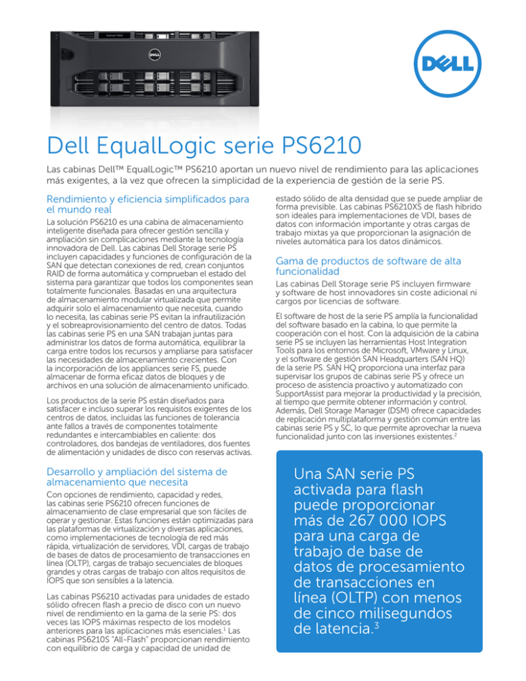 Dell EqualLogic serie PS6210