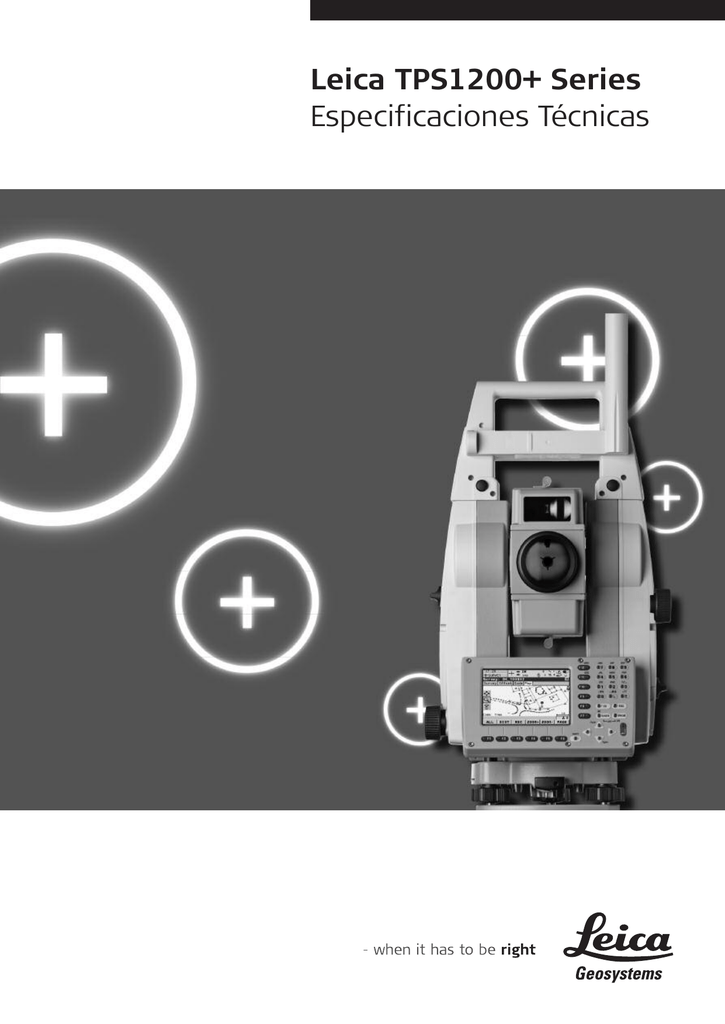 Leica TPS1200+ Technical Data