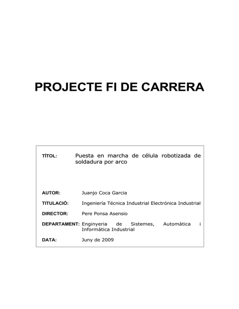 PROJECTE FI DE CARRERA