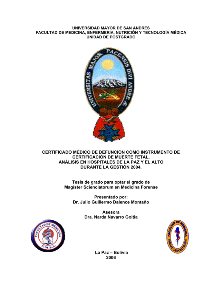 certificado médico de defunción como instrumento de certificación