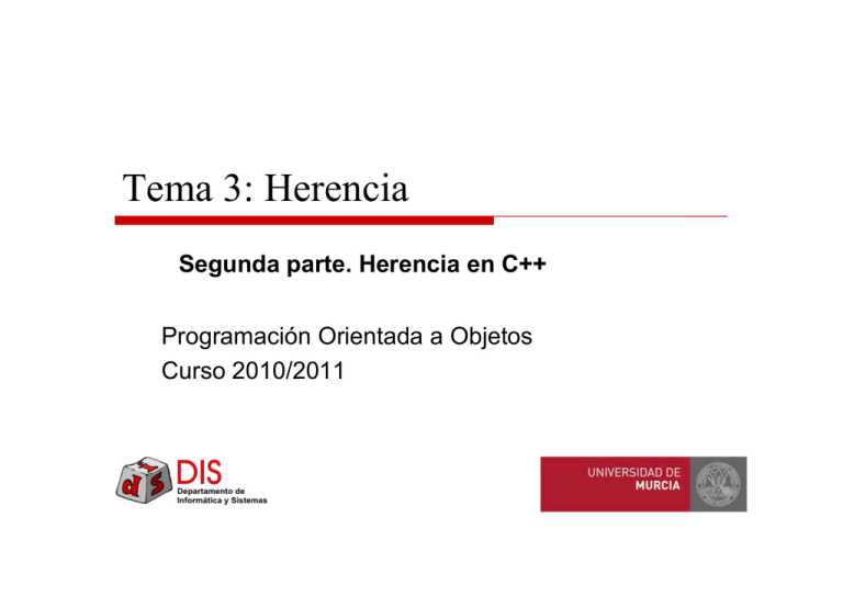 Tema 3: Herencia