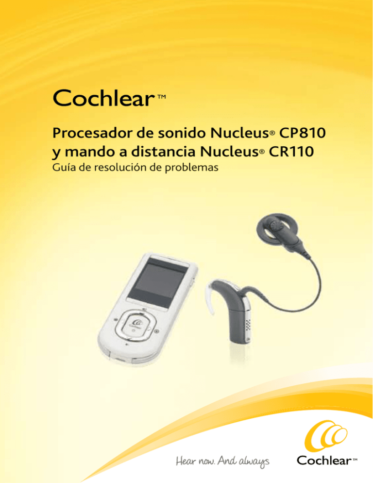 Procesador de sonido Nucleus® CP810 y mando a distancia