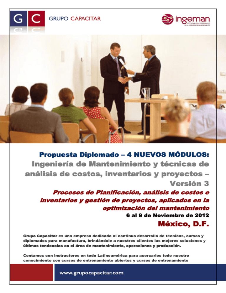 Ingeniería de Mantenimiento y técnicas de análisis de costos