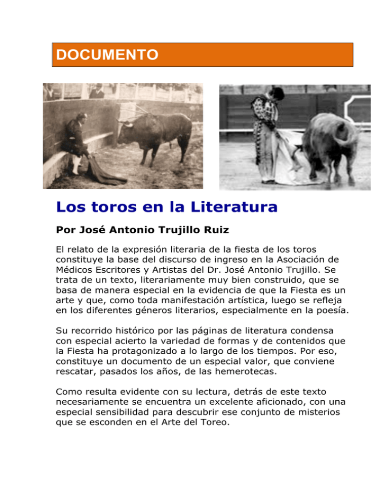 DOCUMENTO Los toros en la Literatura