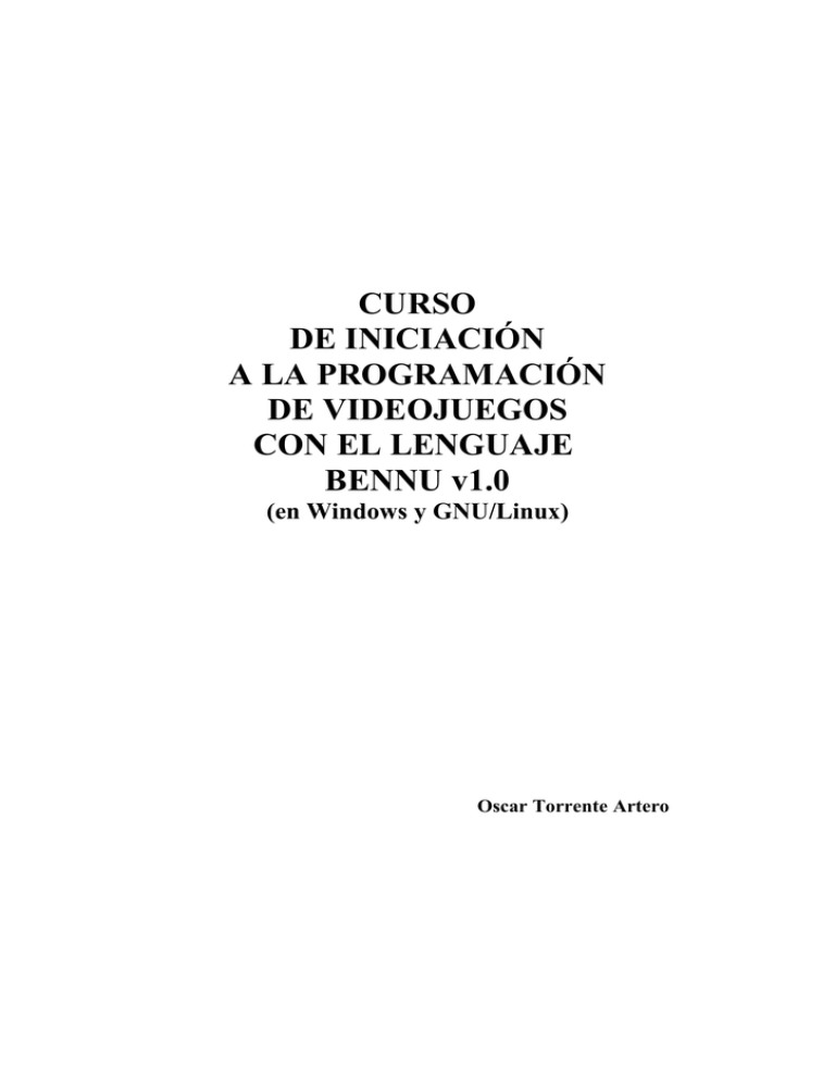 CURSO DE INICIACIÓN A LA PROGRAMACIÓN DE