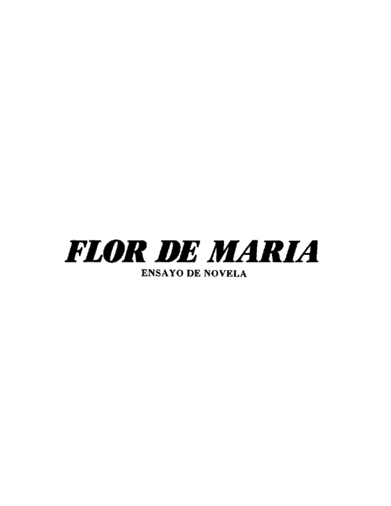 FLOR DE MARIA