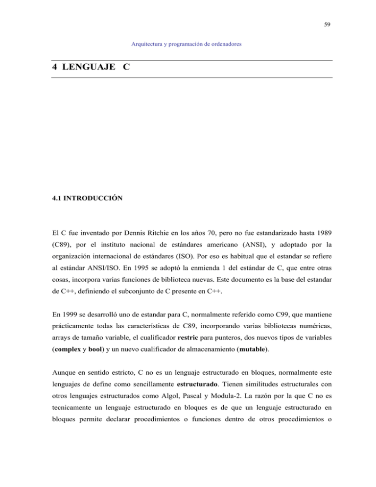 4 LENGUAJE C