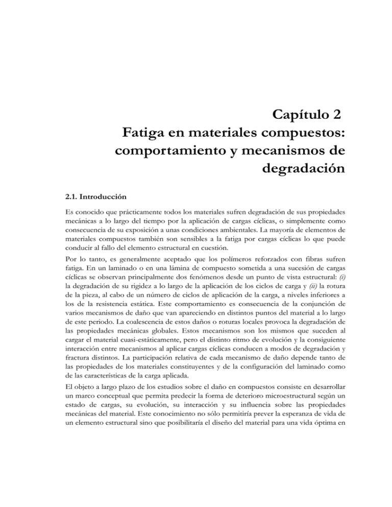 Capítulo 2 Fatiga en materiales compuestos