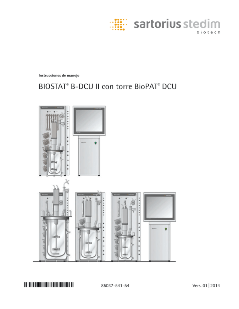 BIOSTAT® B-DCU II con torre BioPAT® DCU