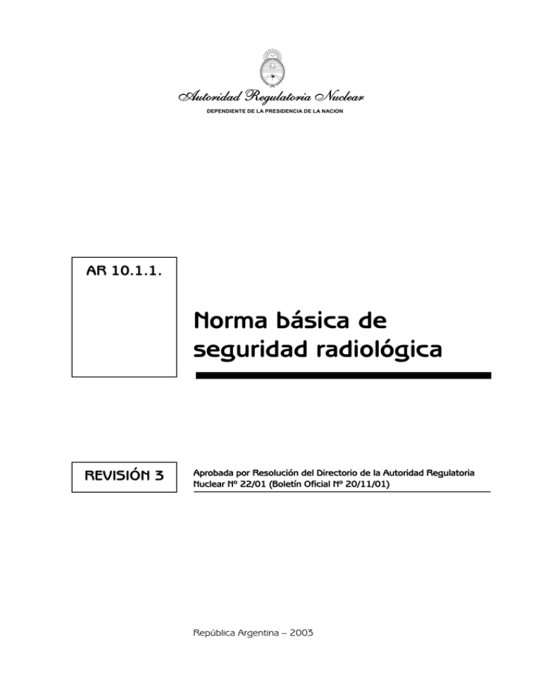 Norma básica de seguridad radiológica