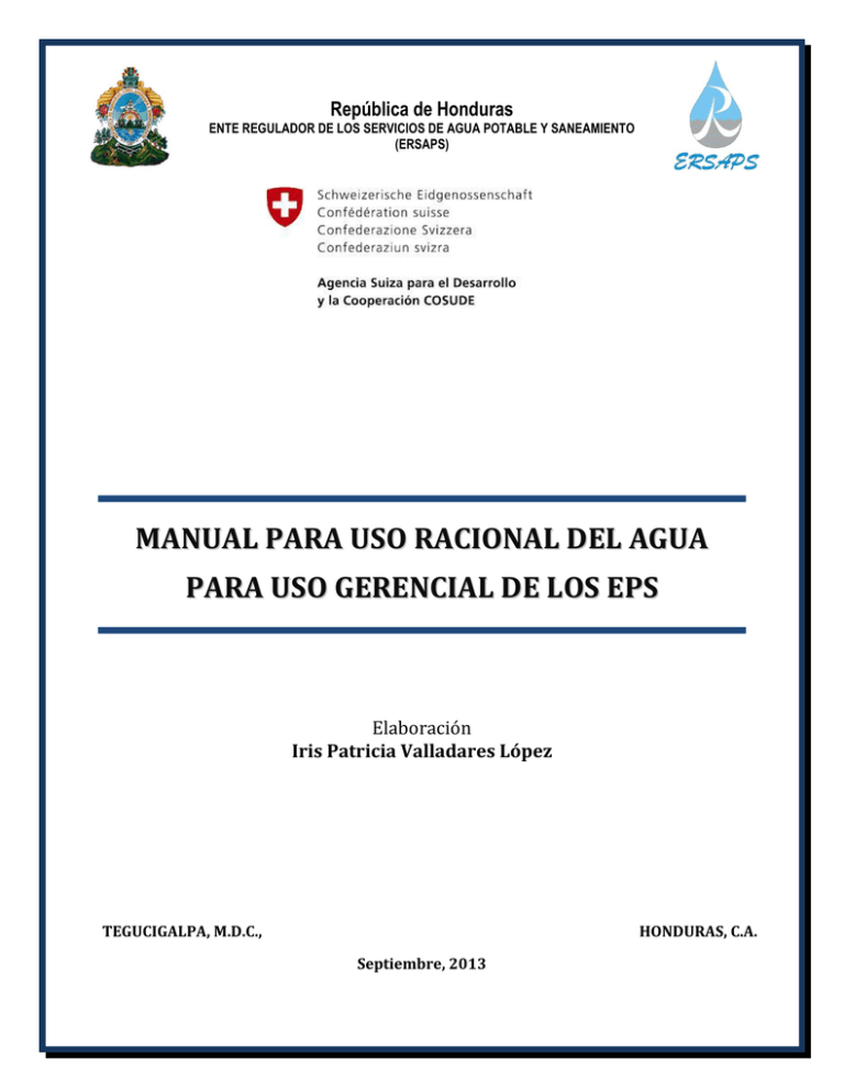 Manual para uso racional del agua
