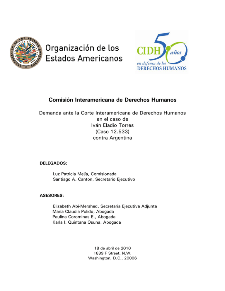 Demanda - Comisión Interamericana de Derechos Humanos
