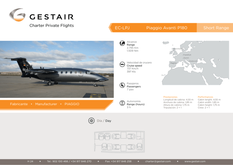 EC-LPJ Piaggio Avanti P180 Short Range