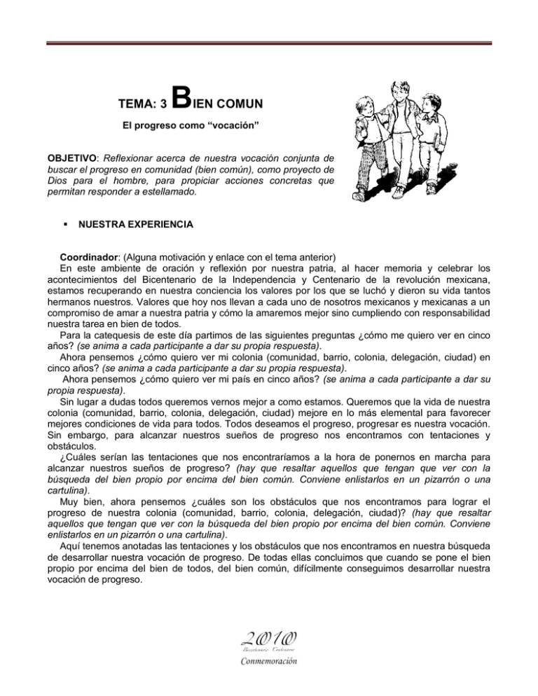 TEMA: 3 BIEN COMUN