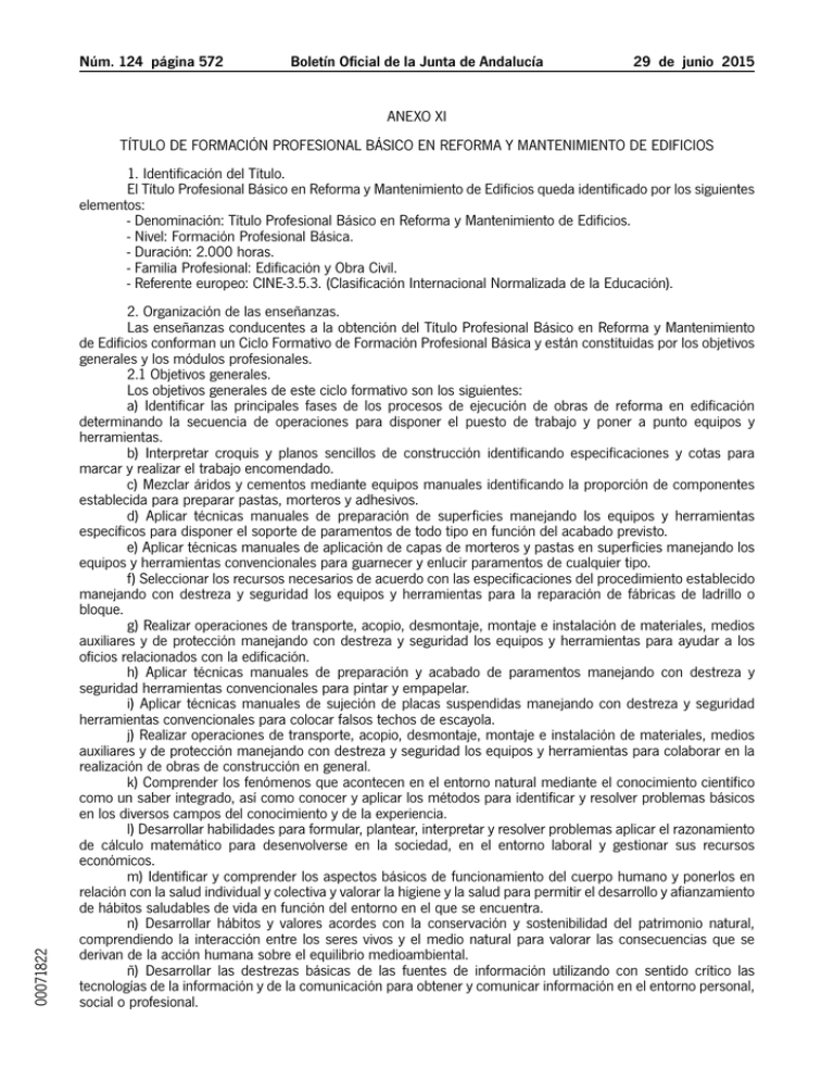 16 Reforma y mantenimiento de edificios