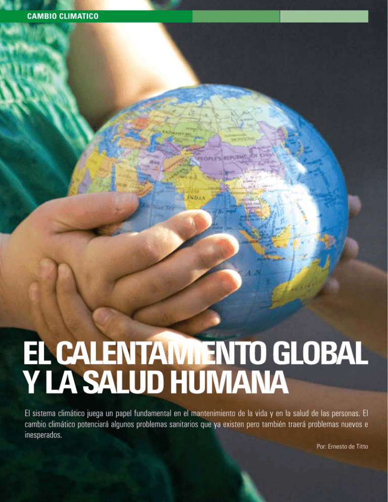 el CAlentAMIentO glObAl y lA SAlUd hUMAnA