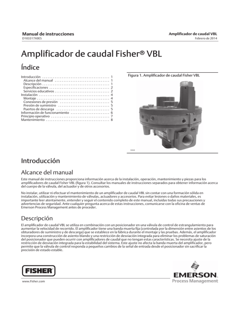 Amplificador de caudal Fisher VBL