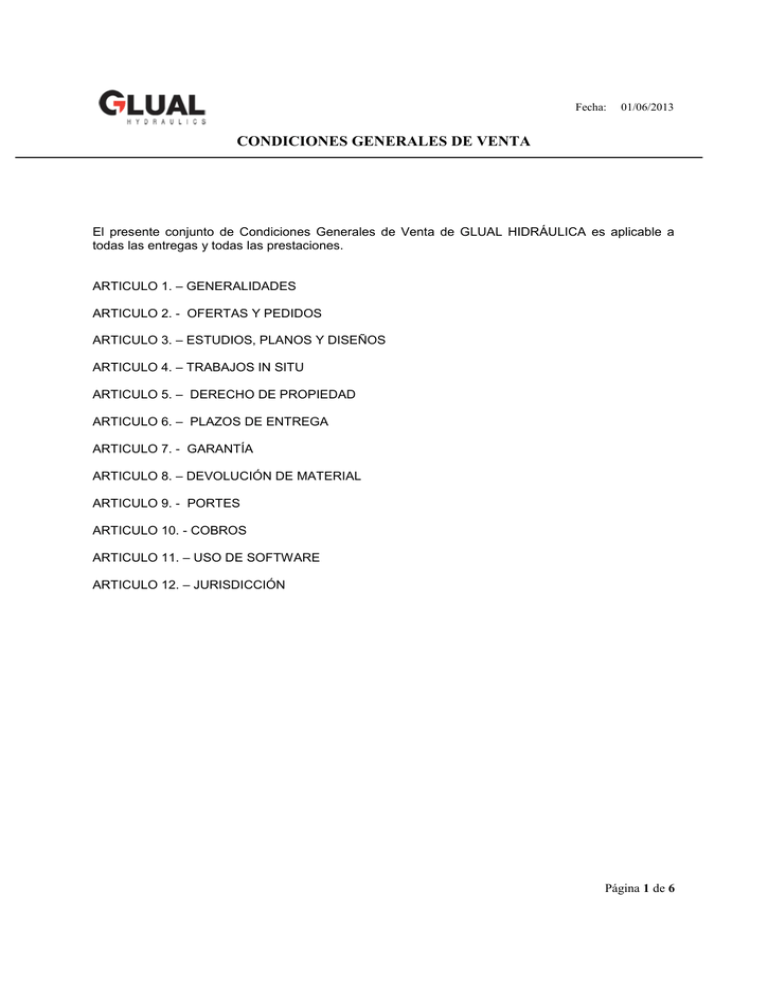 condiciones generales de compra