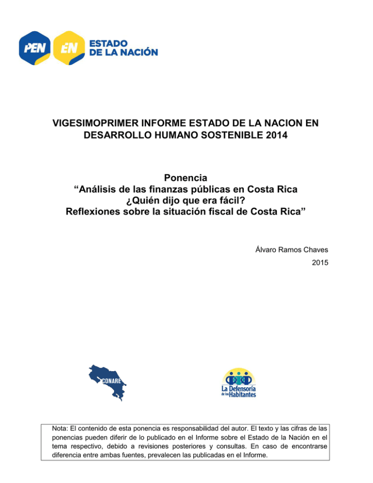 Análisis de las finanzas públicas en Costa Rica