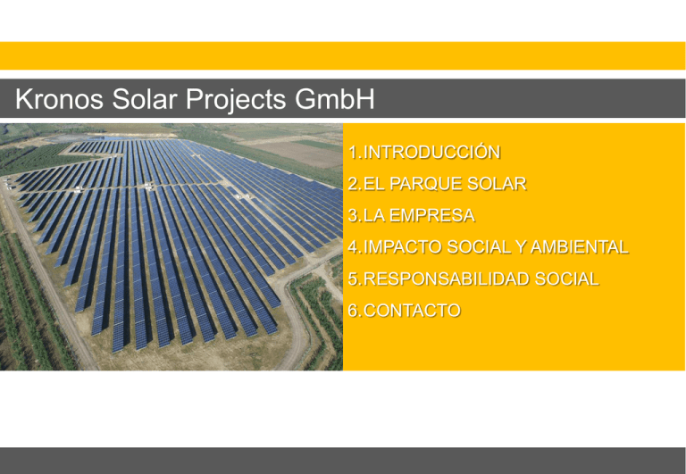 Slide 0 - Kronos Solar Projects