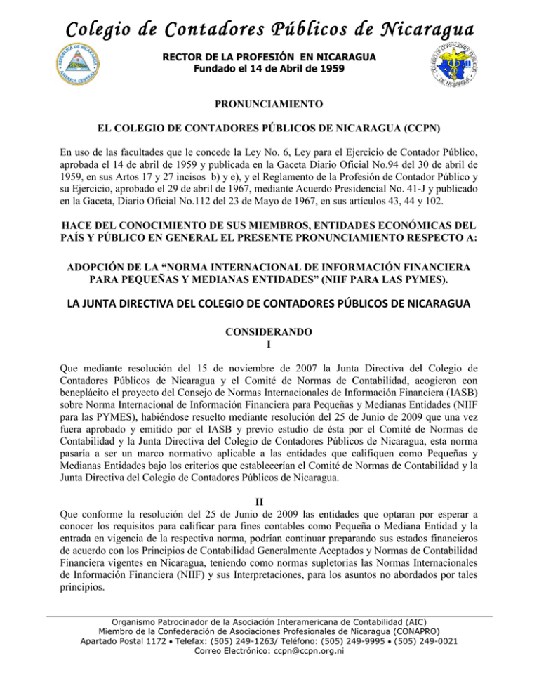 Colegio de Contadores Públicos de Nicaragua