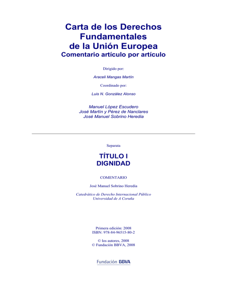 Carta de los Derechos Fundamentales de la Unión Europea