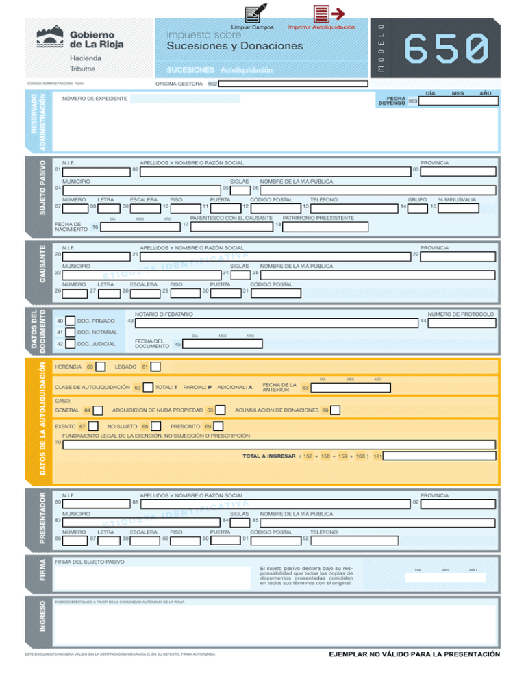 Modelo 650 - villar abogados