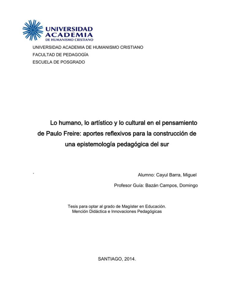 Legado Pedagógico de Paulo Freire en Chile
