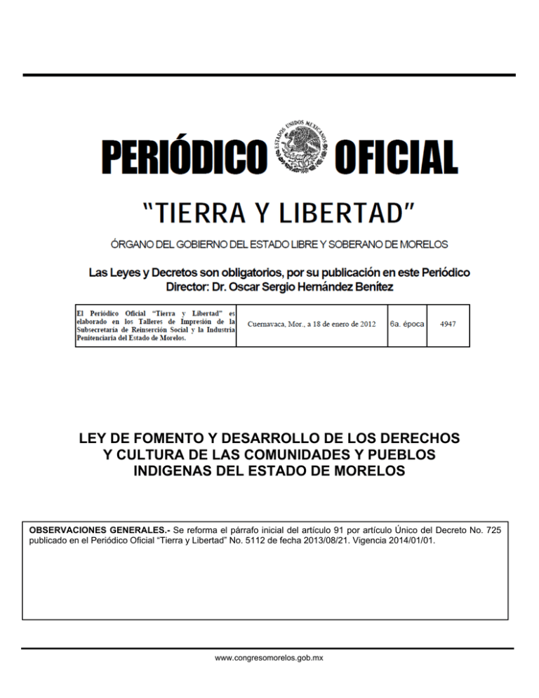 ley de fomento y desarrollo de los derechos y cultura de las ley de fomento y desarrollo de los derechos y cultura de las