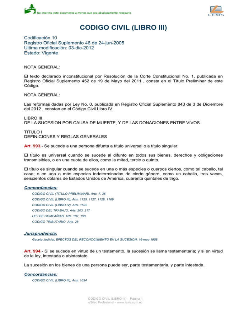 codigo civil (libro iii)