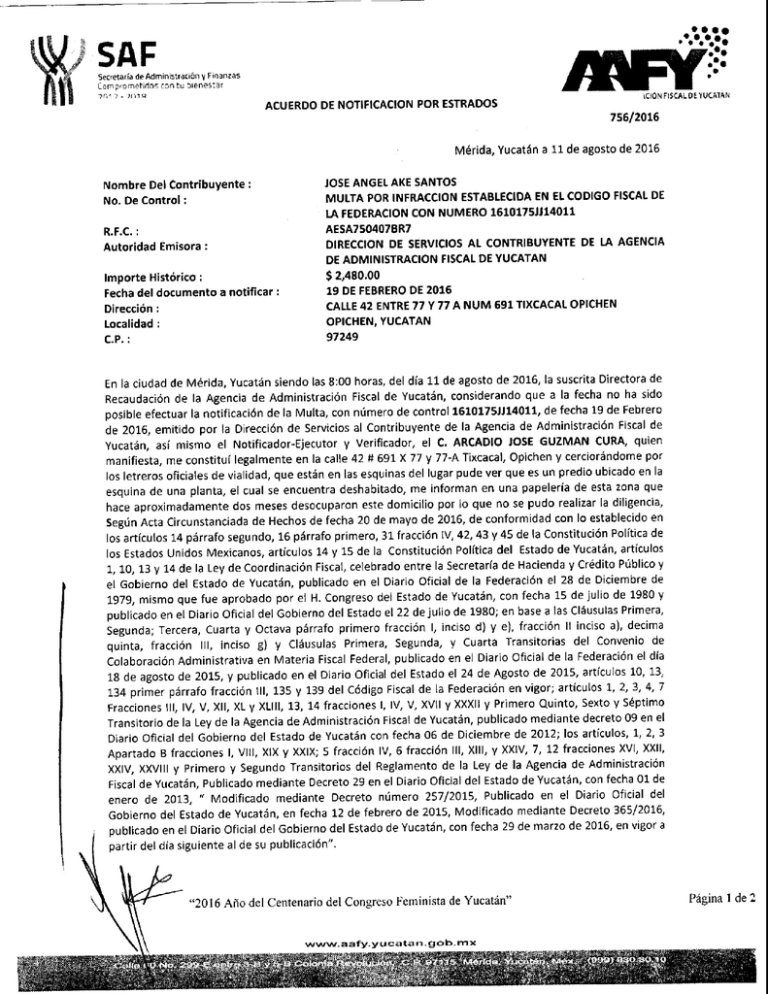 Jose Angel Ake Santos - Gobierno del Estado de Yucatán