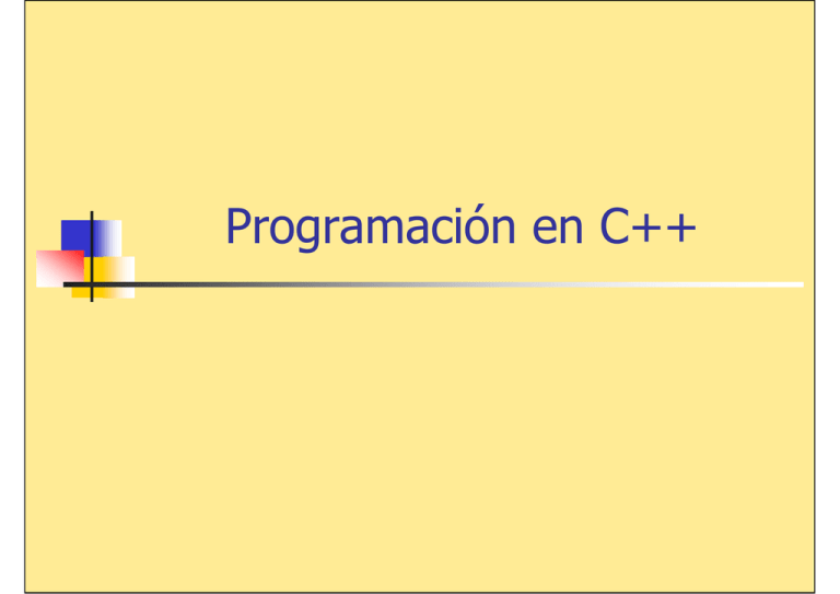 Programación en C++