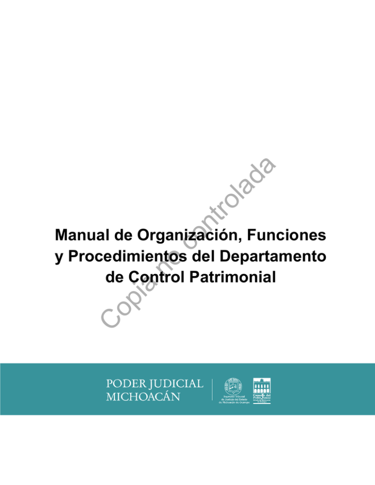 Departamento de Control Patrimonial