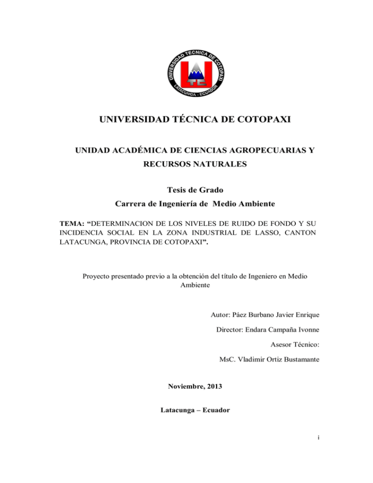 Repositorio UTC - Universidad Técnica de Cotopaxi