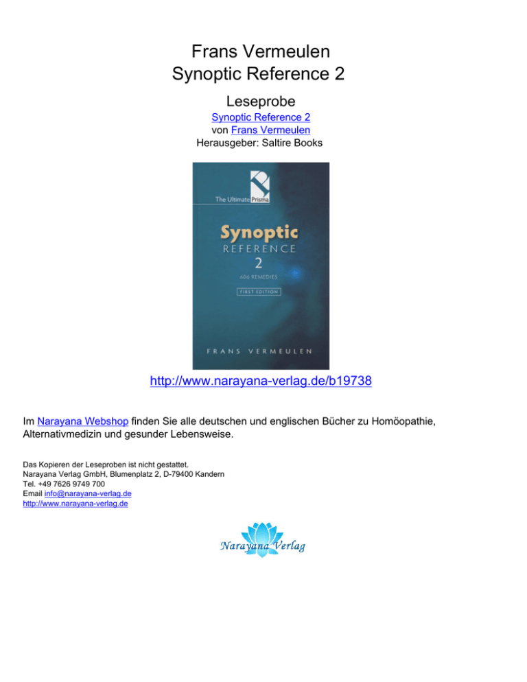 Frans Vermeulen Synoptic Reference 2