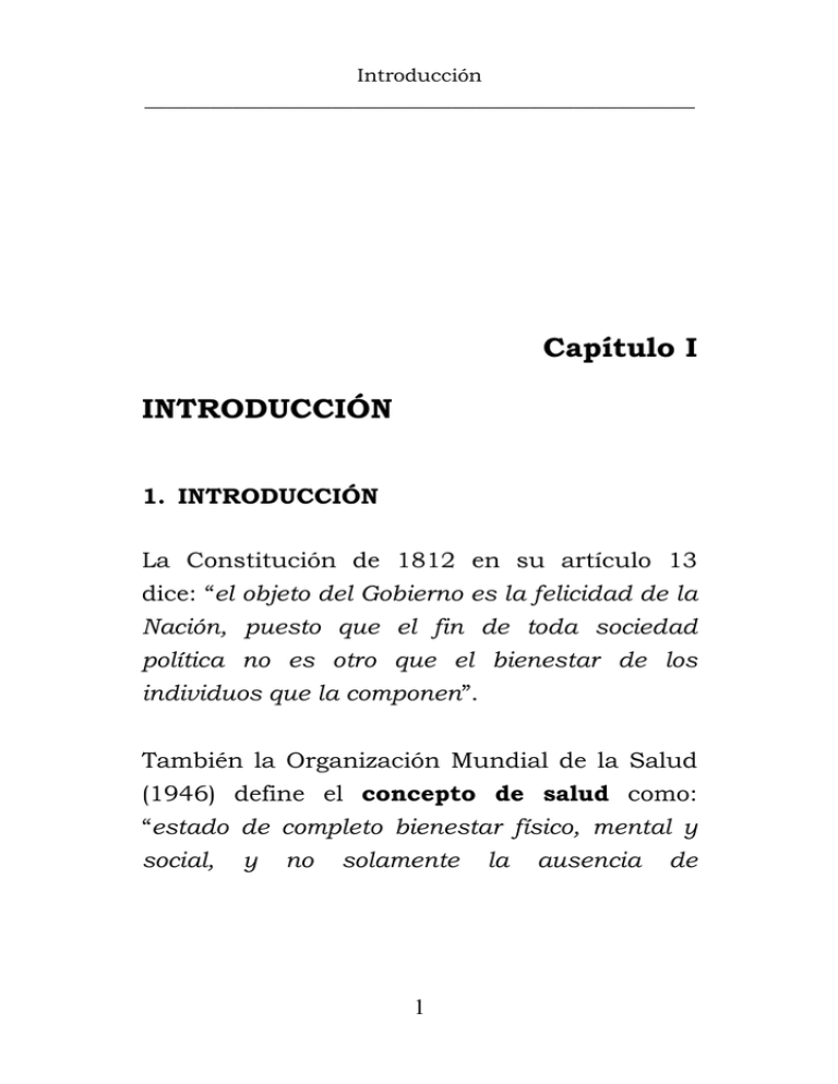Capítulo I INTRODUCCIÓN