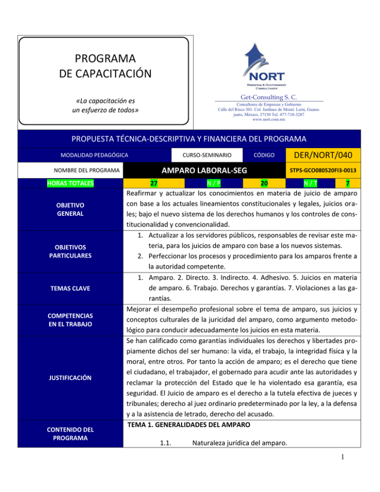 programa de capacitación