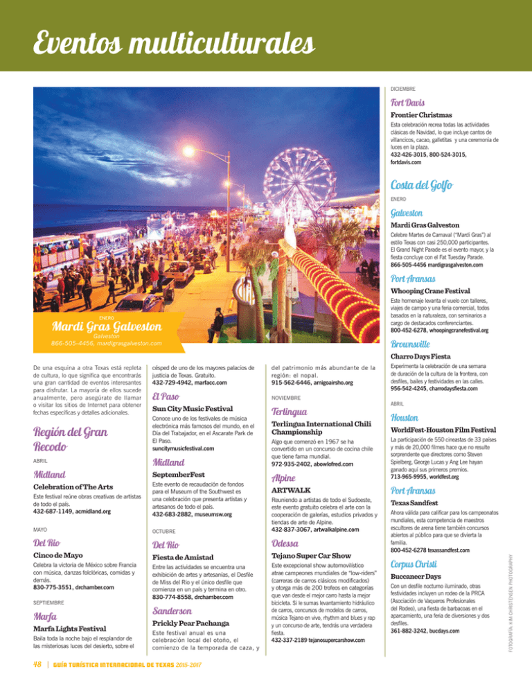 Eventos multiculturales