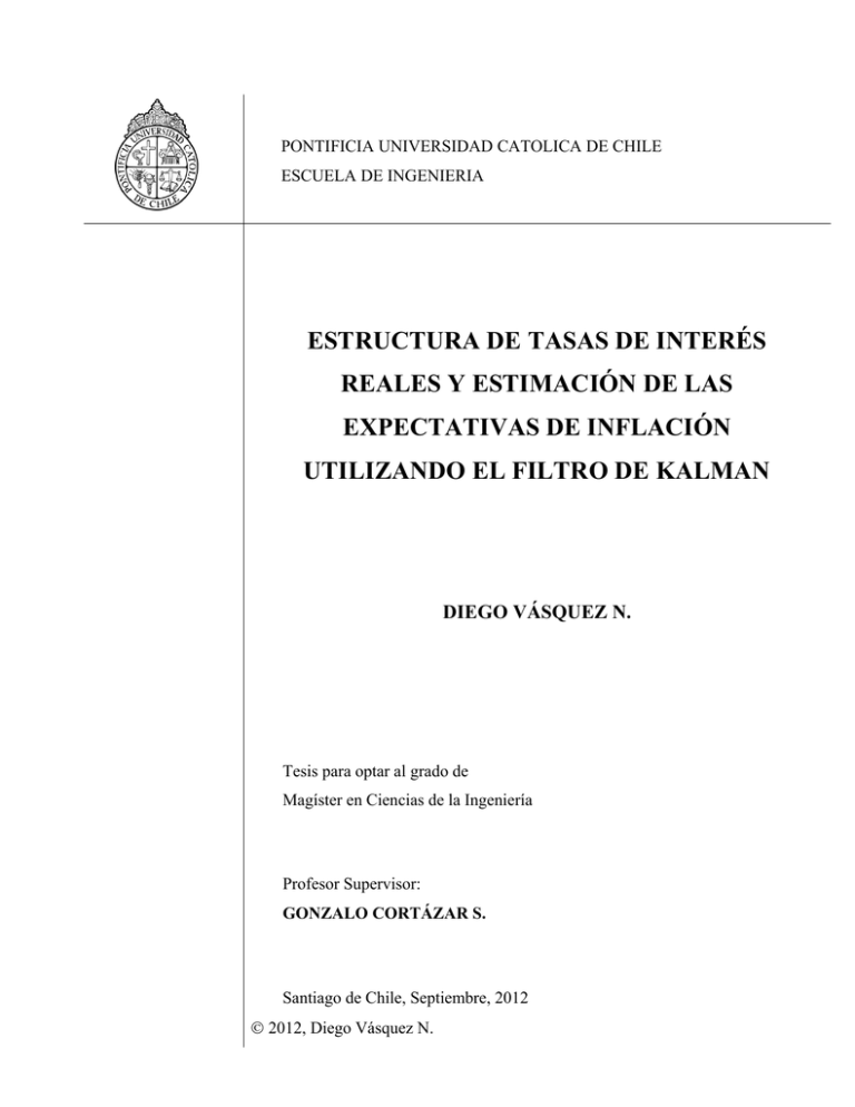 estructura de tasas de interés reales y estimación