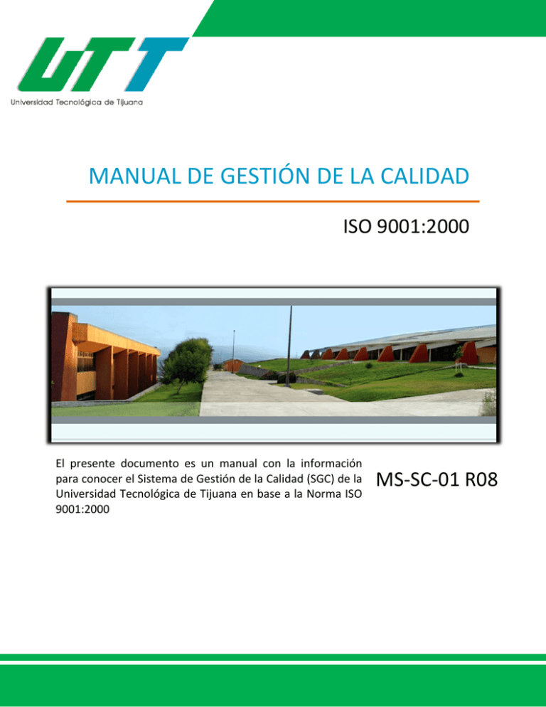 manual de gestión de la calidad