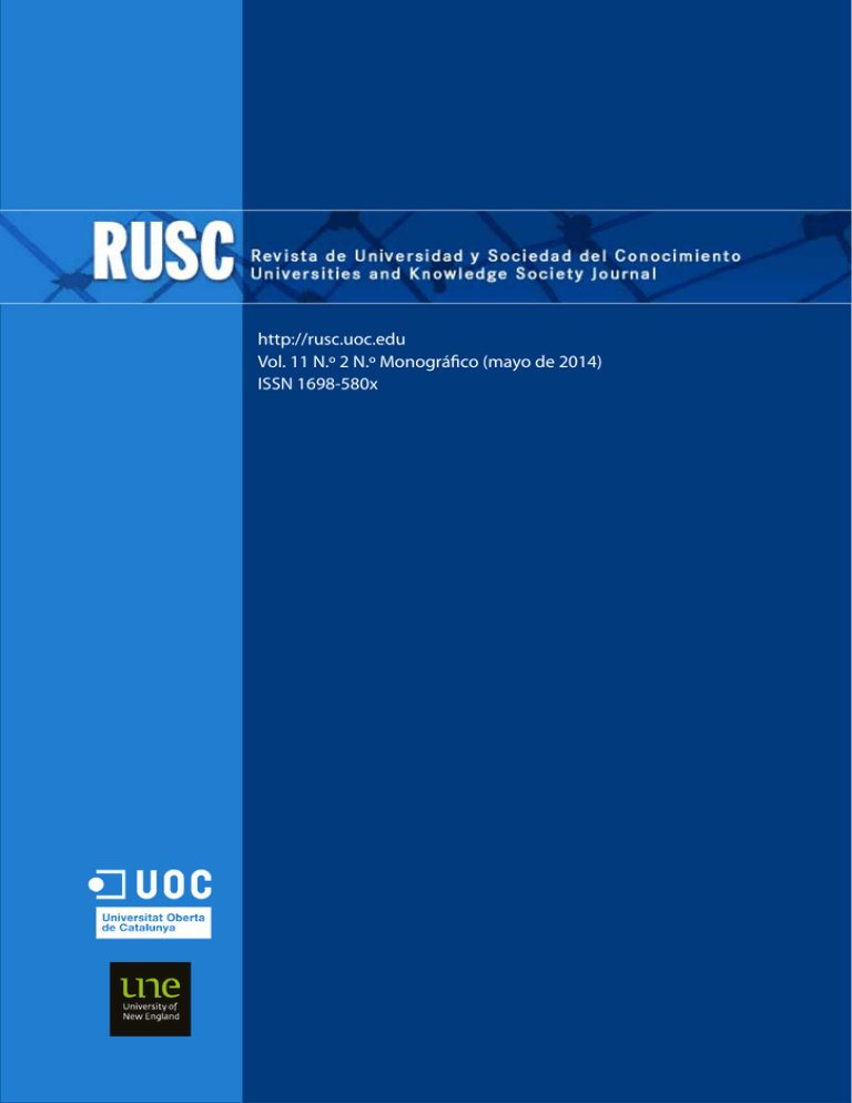E-lEarning - RUSC. Universities and Knowledge Society Journal