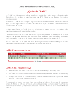 Clabe Interbancaria