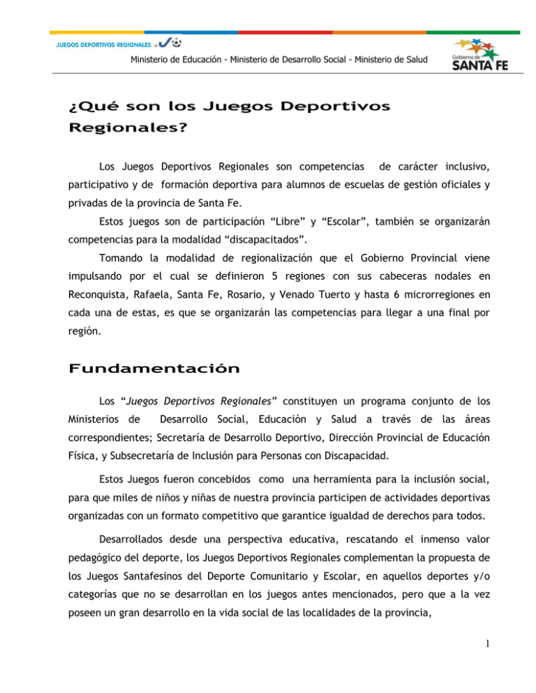 ¿Qué son los JuegosRegionales