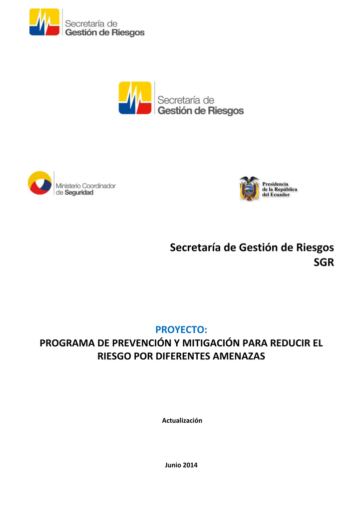 programa de prevencion y mitigacion para reducir el riesgo por