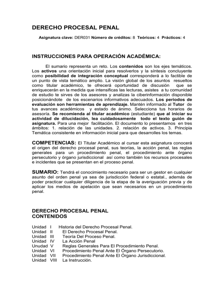 derecho procesal penal