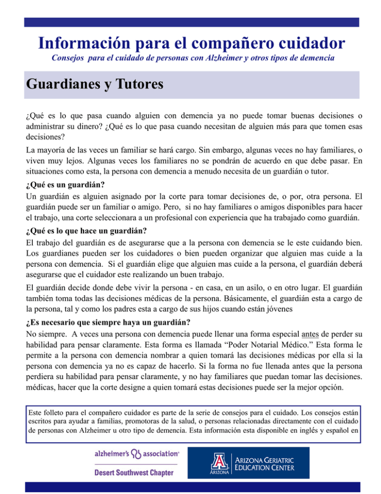 Guardianship and Conservatorship - Spanish