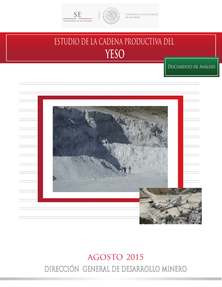 Cadena productiva del Yeso