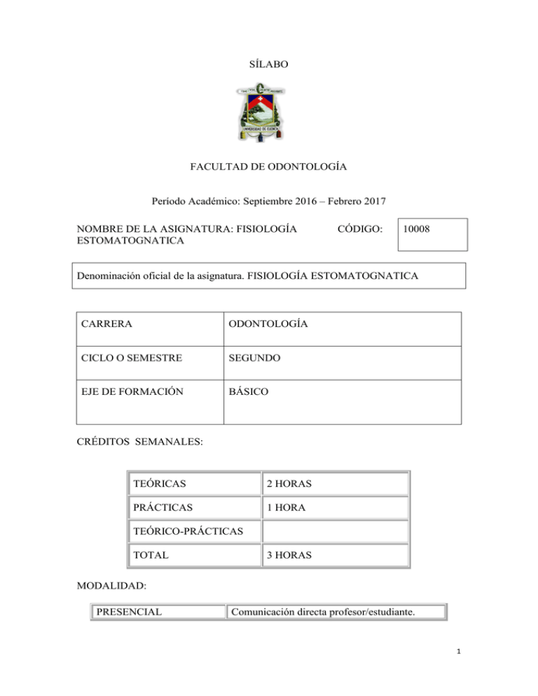 Fisiología Estomatognatica